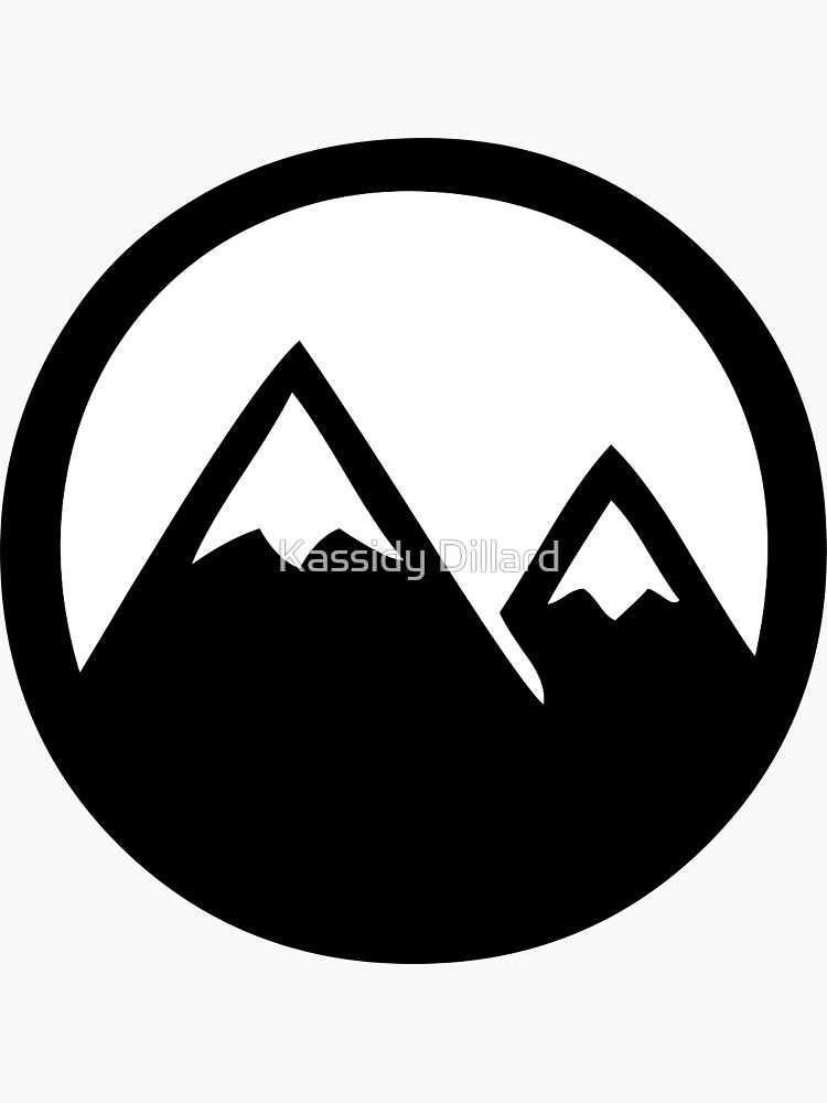 "Mountain" Sticker for Sale by kasdillard | Redbubble