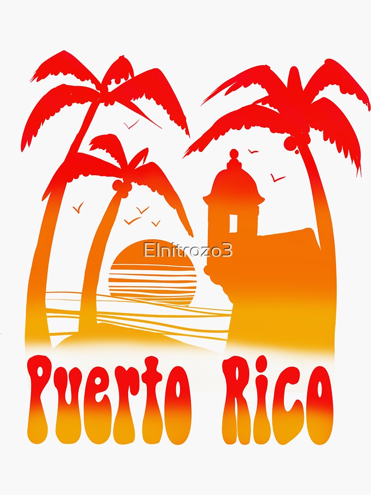 "puerto rico" Sticker for Sale by Elnitrozo3 | Redbubble
