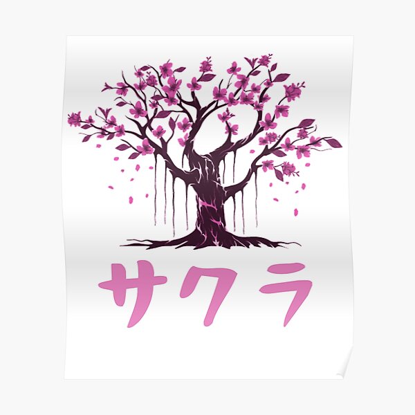 "Sakura Tree" Poster by Zylegion | Redbubble