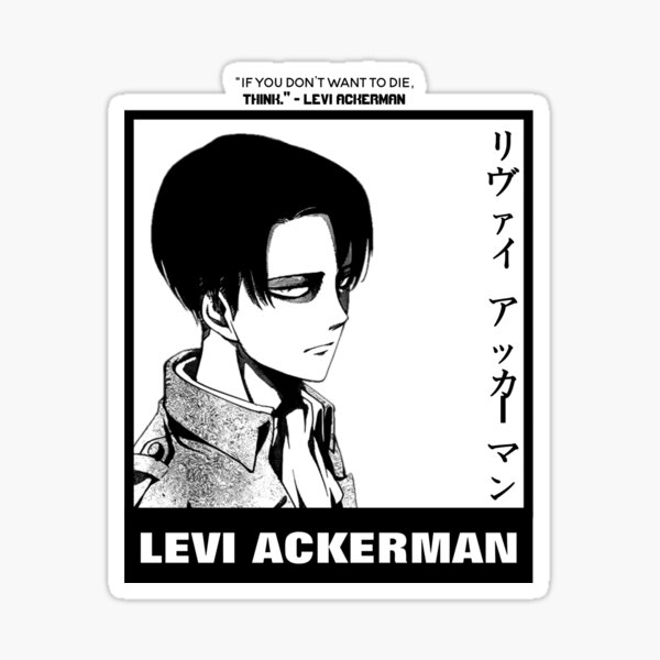 "Levi Ackerman" Sticker for Sale by Senfynez | Redbubble