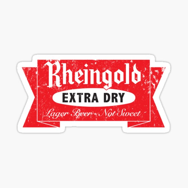 "Rheingold Extra Dry Shirt" Sticker for Sale by kawasani29 | Redbubble