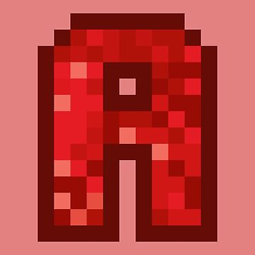 "Letter Art Red Retro Pixel Pattern - A" Sticker for Sale by dylanxh ...