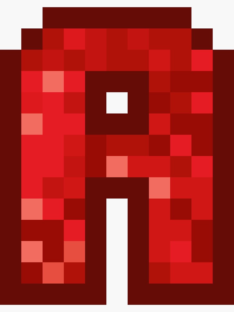 "Letter Art Red Retro Pixel Pattern - A" Sticker for Sale by dylanxh ...