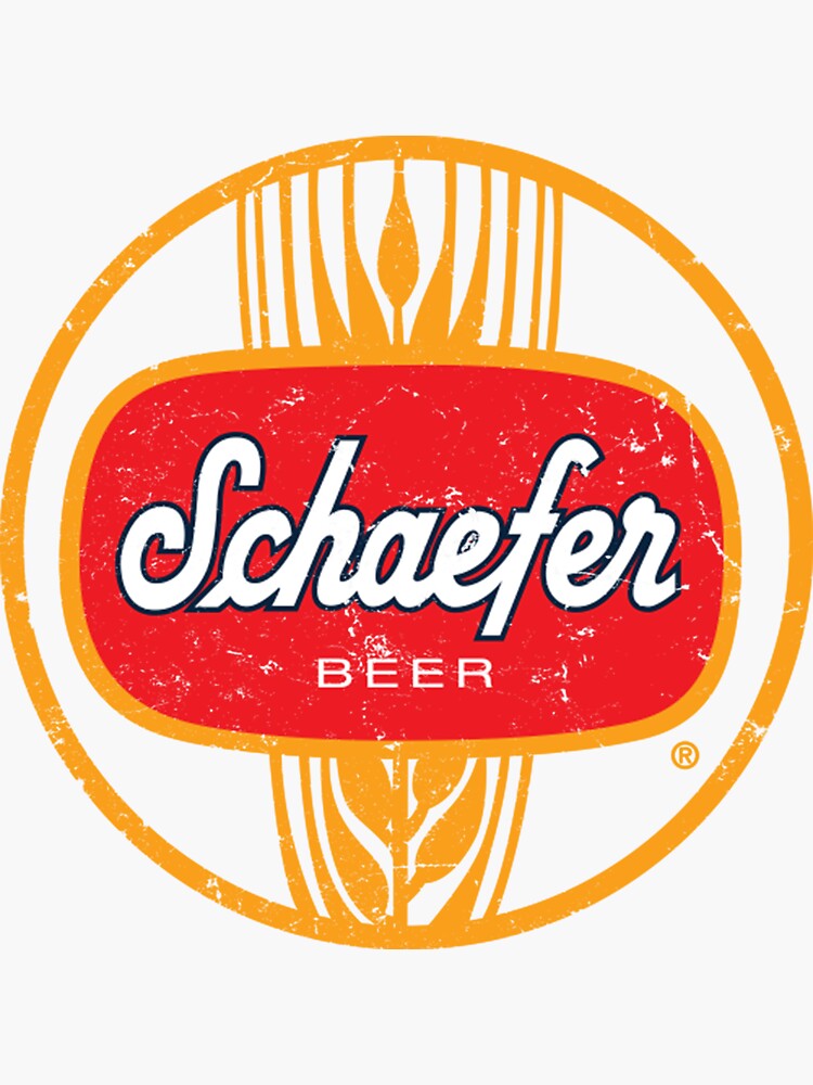 "Schaefer Beer Shirt" Sticker for Sale by kawasani29 | Redbubble