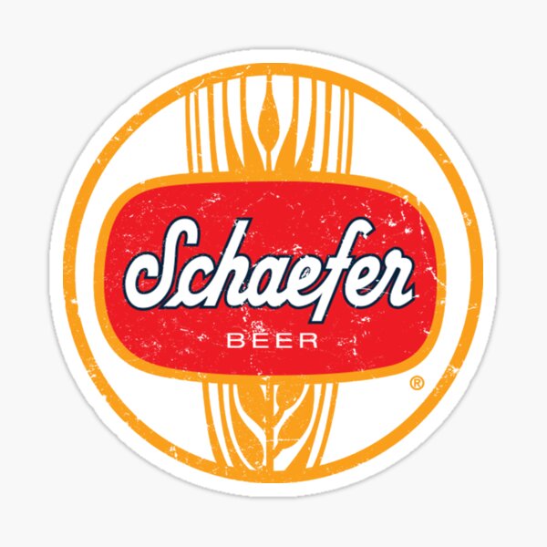 "Schaefer Beer Shirt" Sticker for Sale by kawasani29 | Redbubble