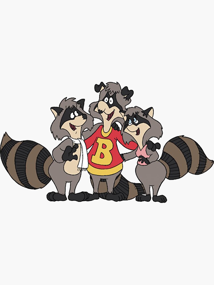 "Raccoons Friends " Sticker for Sale by AlfaRome6Gr | Redbubble