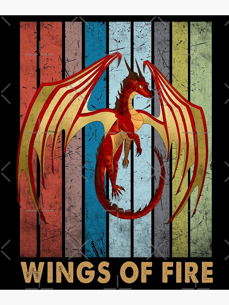 " Vintage Wing Of Fire Dragon Art Wof" Poster by rathspencer | Redbubble