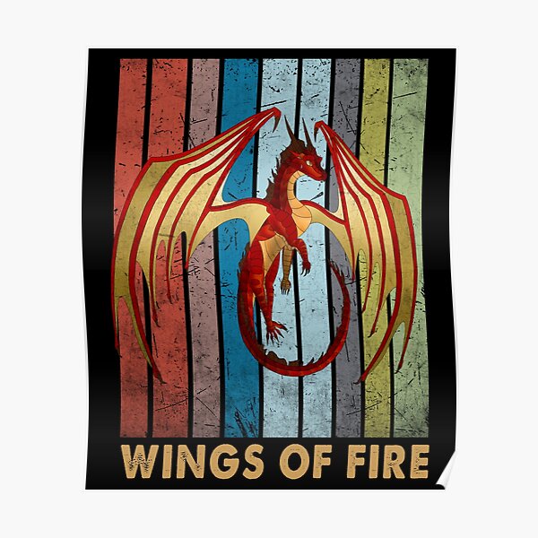 " Vintage Wing Of Fire Dragon Art Wof" Poster by rathspencer | Redbubble