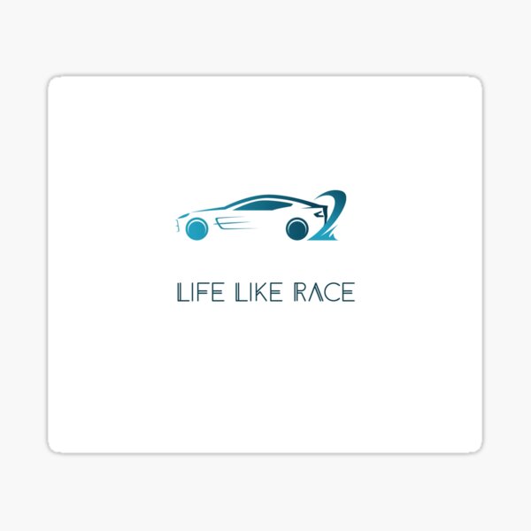 "Life like race" Sticker for Sale by Jayshopforu | Redbubble