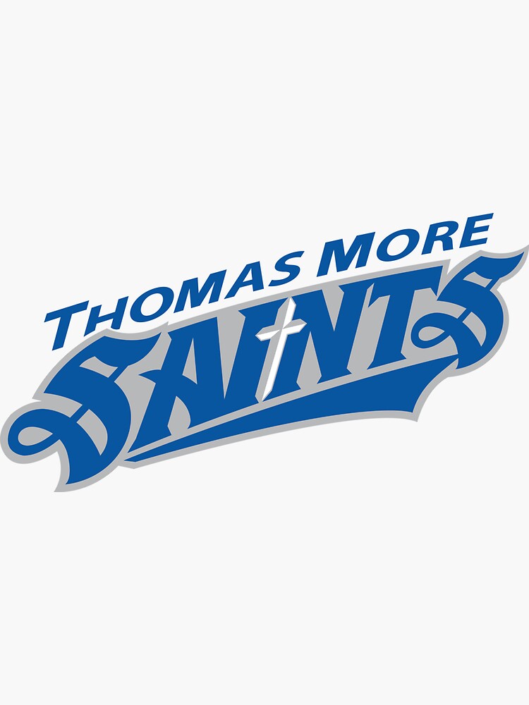 "Thomas More University saints" Sticker for Sale by BeckGoId | Redbubble