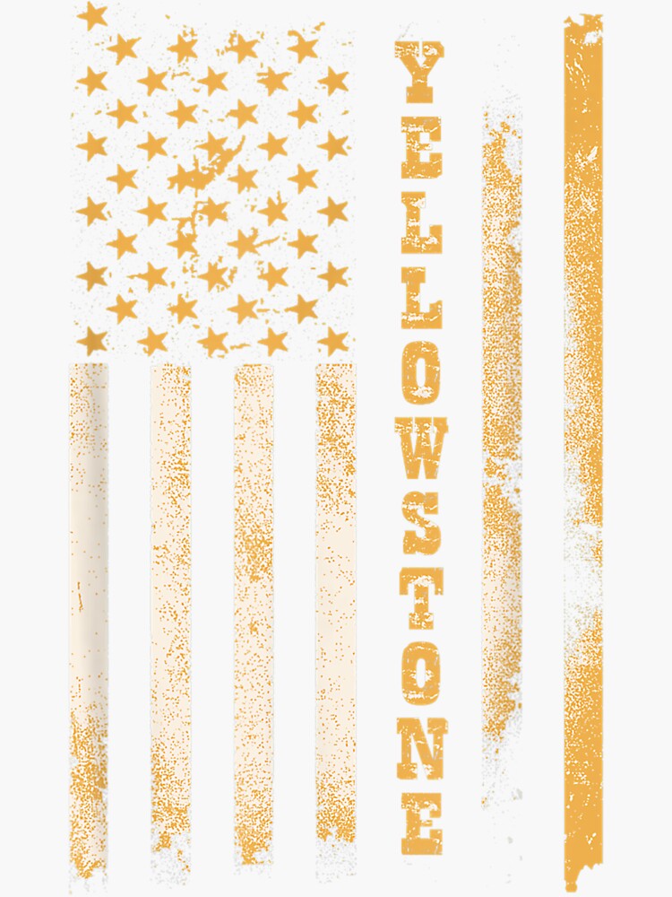"Yellowstone Flag" Sticker for Sale by kovacekgxb | Redbubble