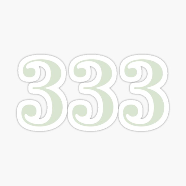 "Angel Number 333" Sticker for Sale by syantzer | Redbubble