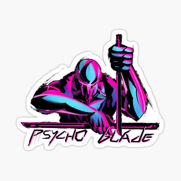 "Psycho Blade" Sticker for Sale by BingeKrush2099 | Redbubble