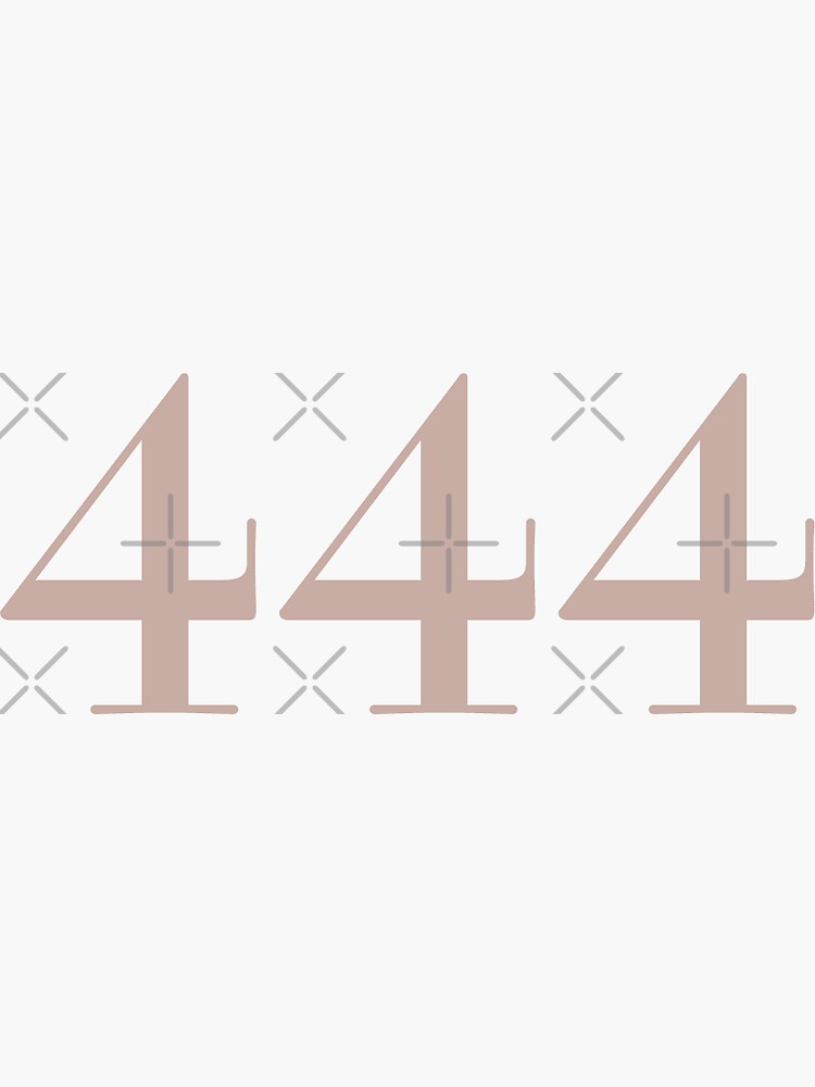 "Angel Number 444" Sticker for Sale by syantzer | Redbubble