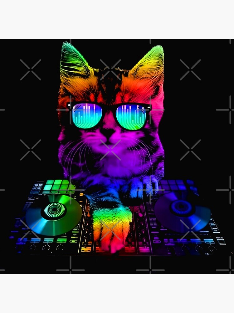 "DJ CAT" Poster by brionybernard14 | Redbubble