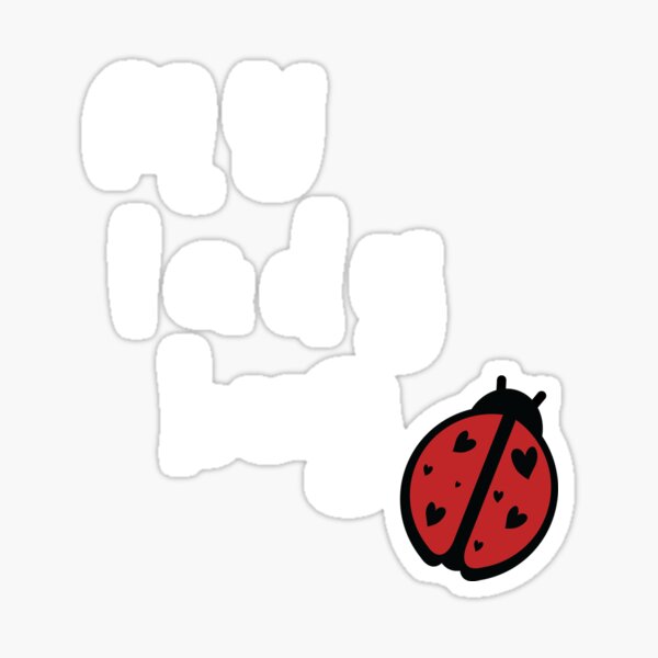 "lady bug " Sticker for Sale by medusi | Redbubble