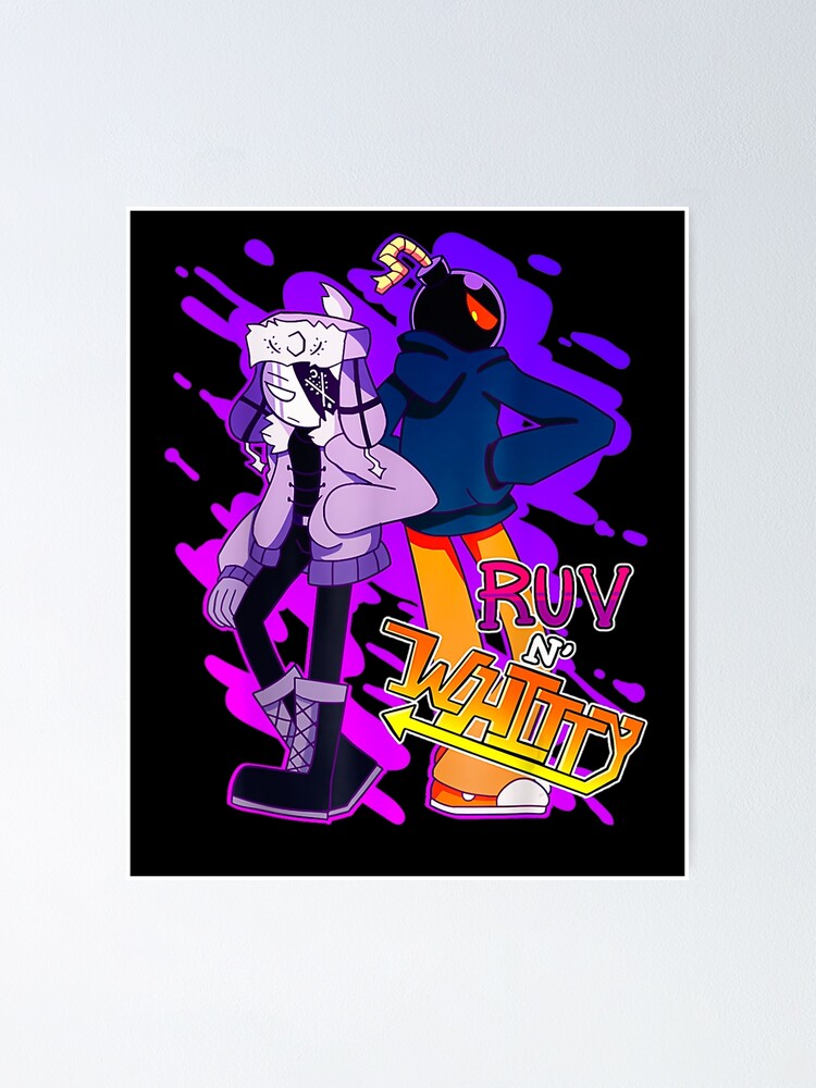 "FNF Game Ruv and Whitty" Poster for Sale by Jubiquirky | Redbubble