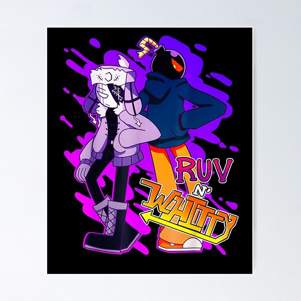 "FNF Game Ruv and Whitty" Poster for Sale by Jubiquirky | Redbubble