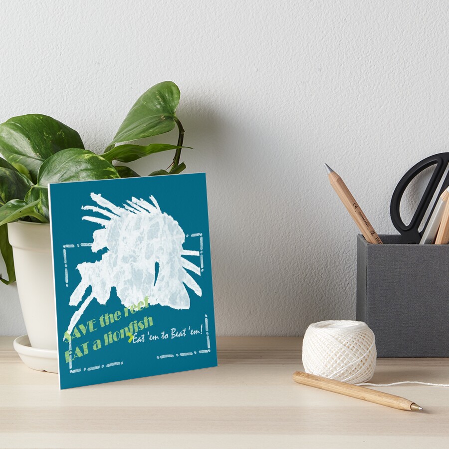 Impression rigide « SAVE The Reef, EAT A Lionfish - Mangez-les pour les ...
