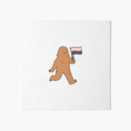 "Pride cryptids - gender fluid " Art Board Print for Sale by peachy ...