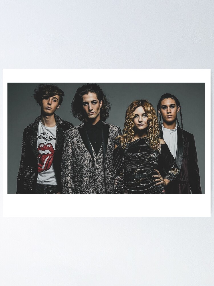 "Maneskin, Mane skin Rock band" Poster by rhei29 | Redbubble
