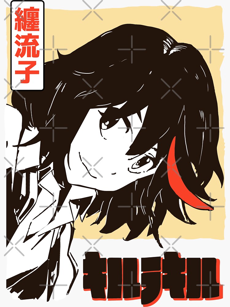 "Ryuko" Sticker for Sale by huesitos1977 | Redbubble
