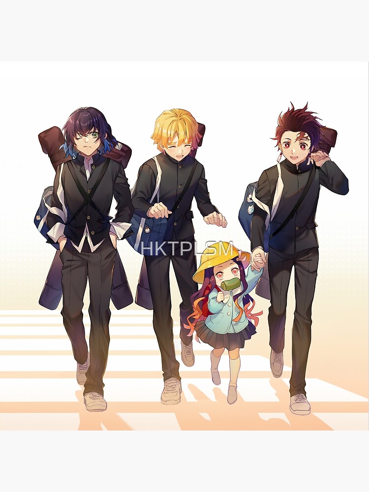 Poster « Demon Slayer - Inosuke, Zenitsu, Nezuko & Tanjiro », par ...