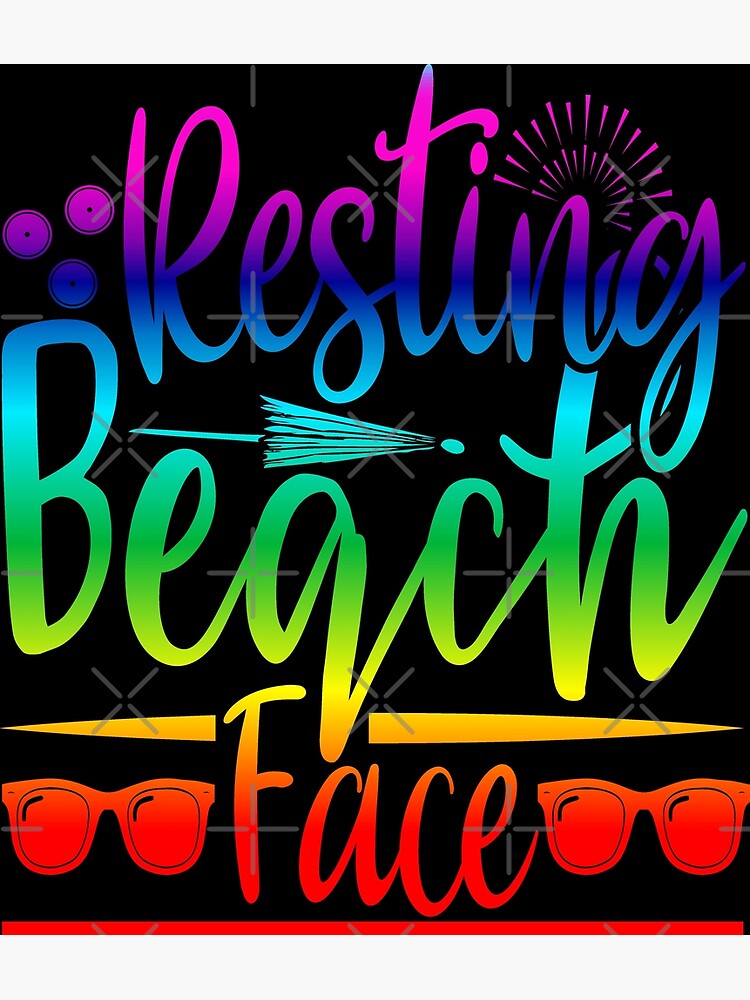 "Resting Beach Face" Poster by ScorpionJack | Redbubble