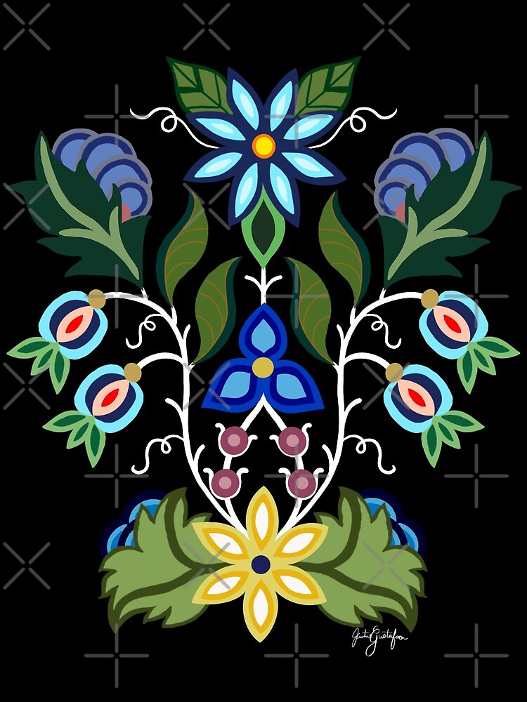"Ojibwe Floral" Art Print for Sale by jbeadwork | Redbubble