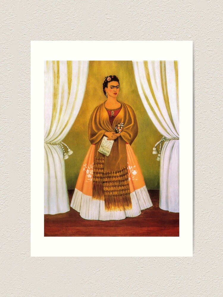 "Frida Kahlo - Self portrait dedicated to Leon Trotsky" Art Print by ...
