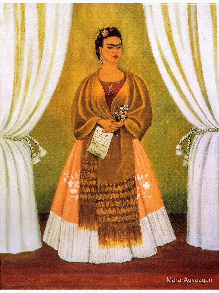 "Frida Kahlo - Leo Trotzki gewidmetes Selbstporträt" Kunstdruck von ...