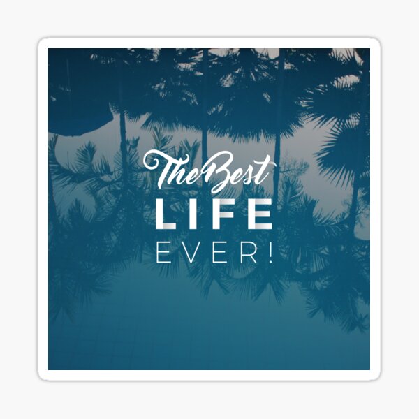 "Best Life Ever" Sticker by eyqwerty | Redbubble