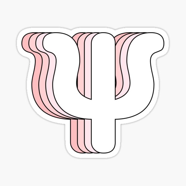 "retro psi / greek letter decal for laptops and cars" Sticker for Sale ...