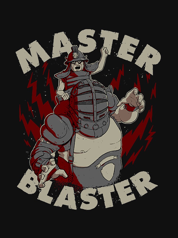 "Master Blaster V2 T-Shirt" T-shirt for Sale by alorachis8x | Redbubble ...