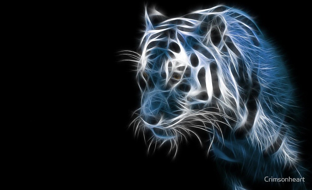 "ELECTRIC TIGER " by Crimsonheart | Redbubble