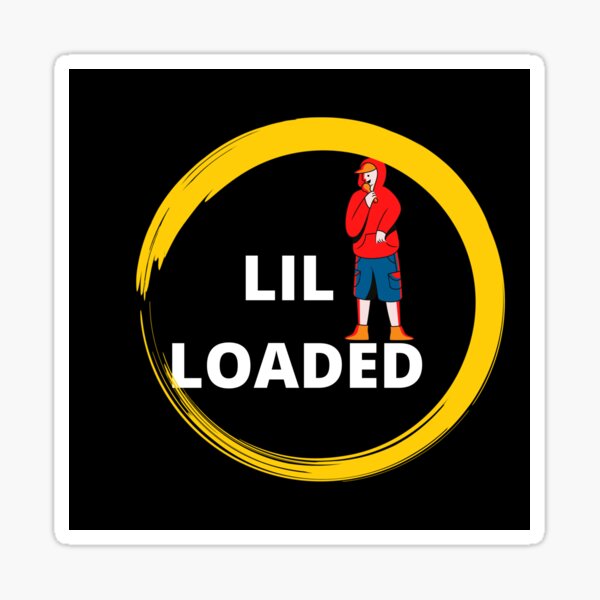 "Lil Loaded Classic Design Pattern" Sticker for Sale by SteffyFrancis ...