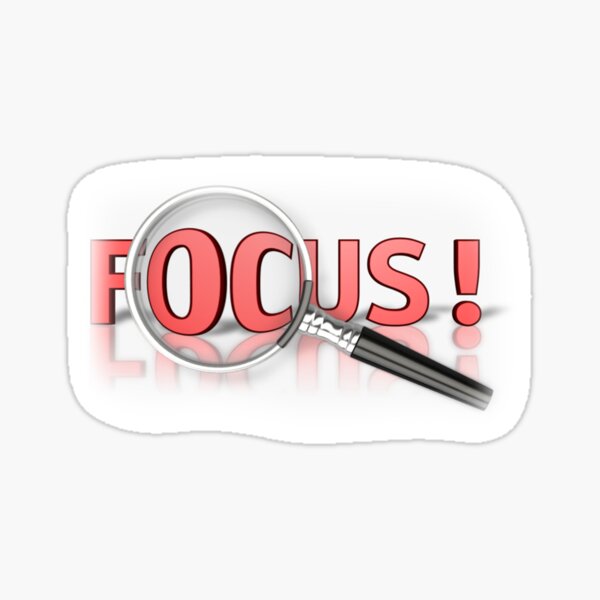 "Focus" Sticker for Sale by Dr-Ayman | Redbubble