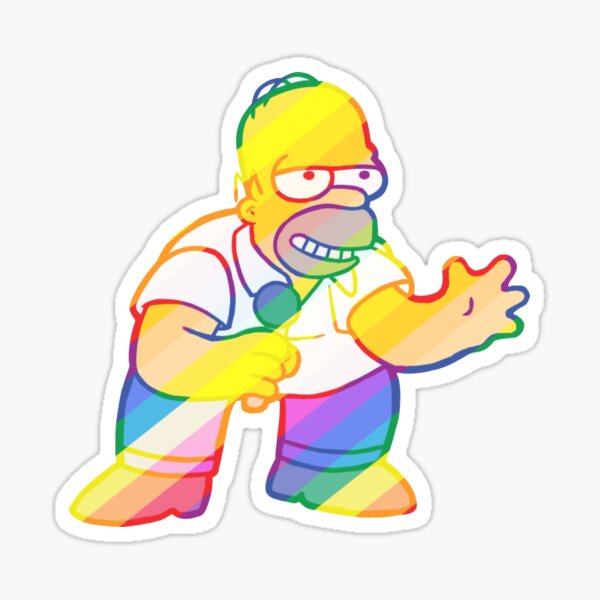"Rainbow Lowmer" Sticker for Sale by fluoxetoon | Redbubble