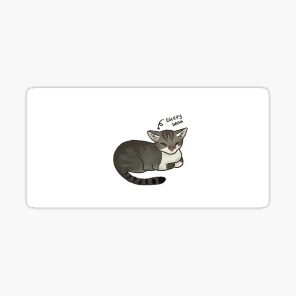 "Sleepy bean" Sticker for Sale by PandaRabbit | Redbubble
