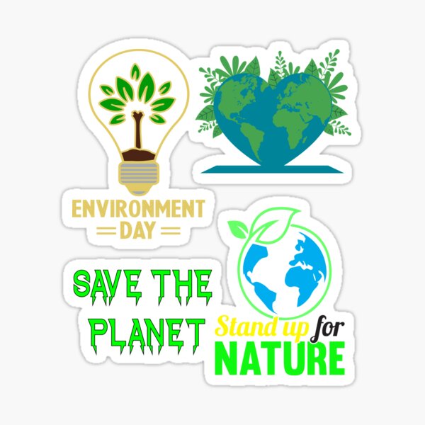 "ENVIRONMENT DAY STICKERS" Sticker for Sale by Fjabi | Redbubble