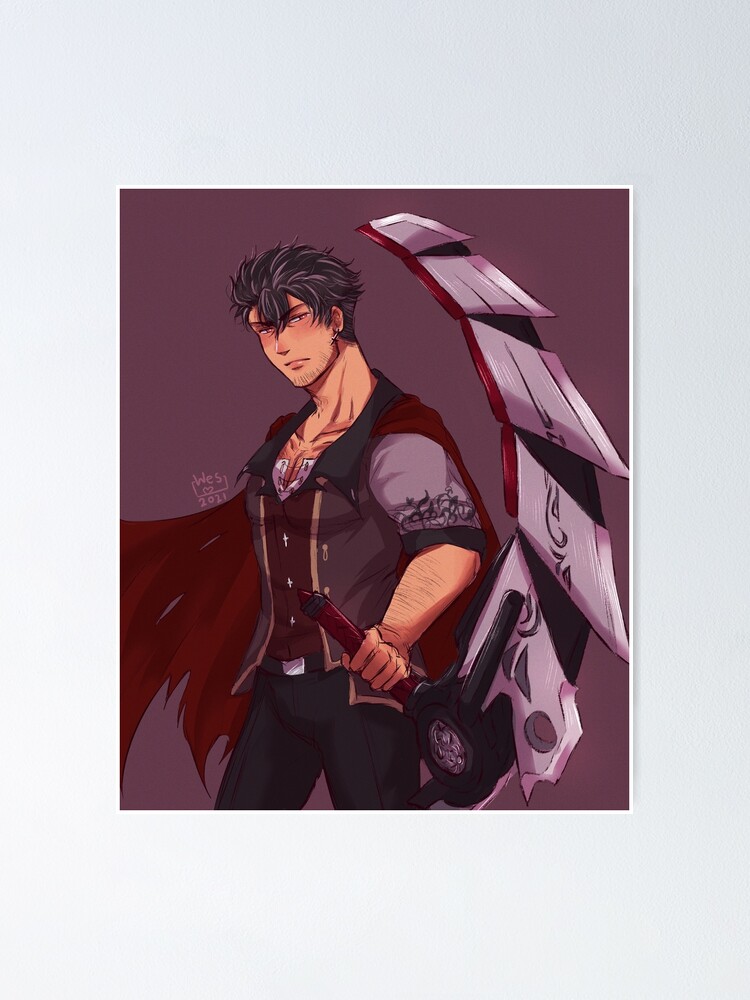 "Tonfa Harbinger Qrow" Poster by wes-shop | Redbubble