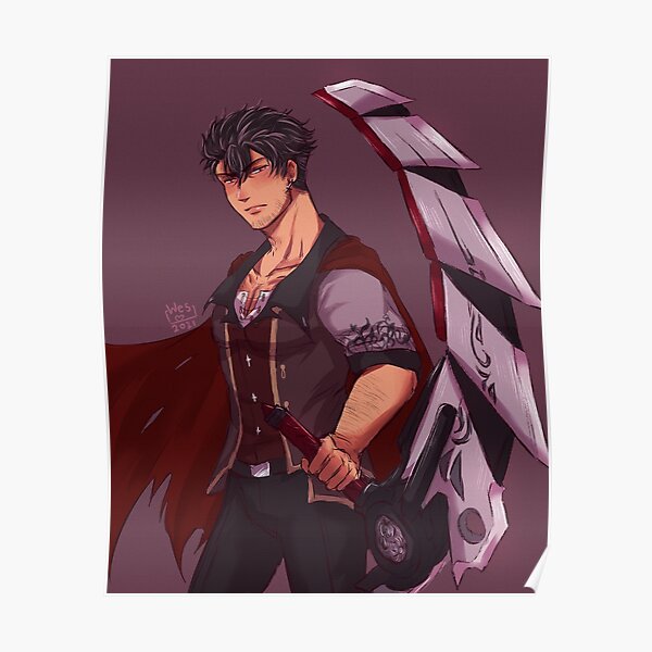 "Tonfa Harbinger Qrow" Poster by wes-shop | Redbubble