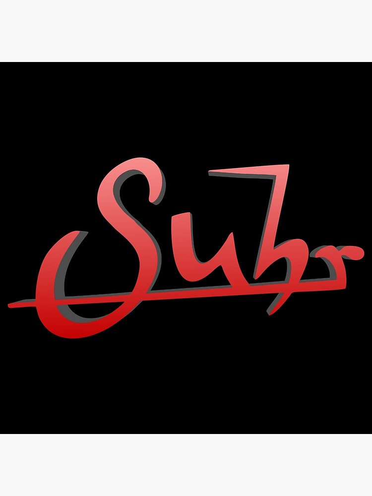 Poster « Logo Suhr le plus vendu », par wadilari | Redbubble