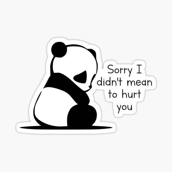"I Want to Apologize" Sticker for Sale by DoubleRart | Redbubble