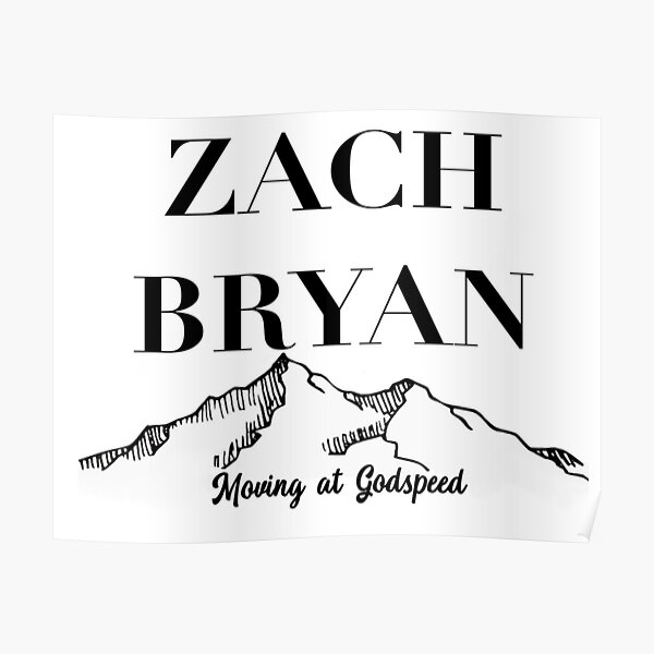 "zach bryan" Poster for Sale by thegitup | Redbubble