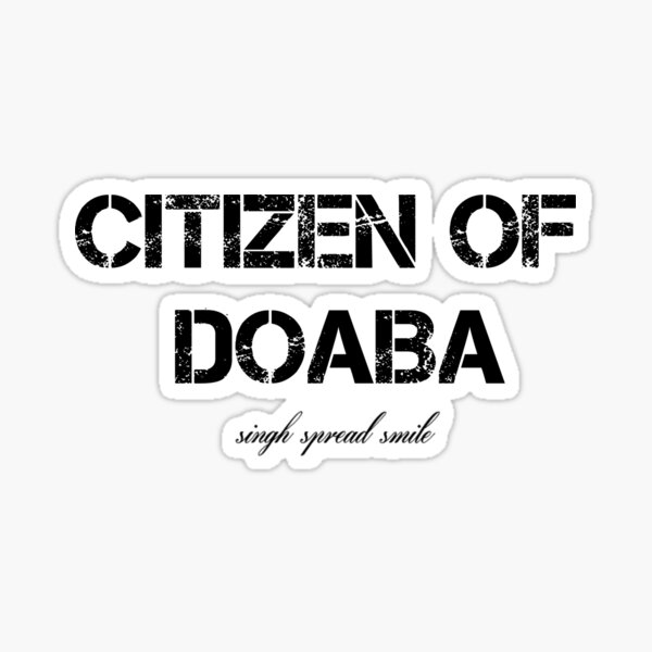 "Citizen Of Doaba" Sticker by singhsprdsmile | Redbubble