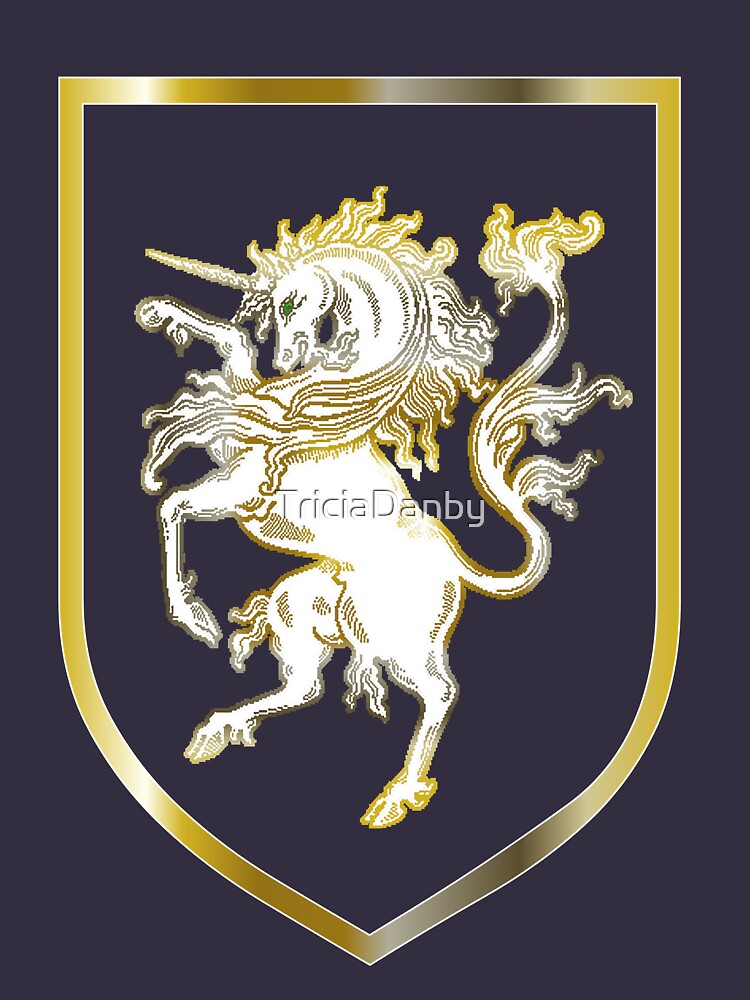 "Unicorn Shield" T-shirt for Sale by TriciaDanby | Redbubble | coats of ...