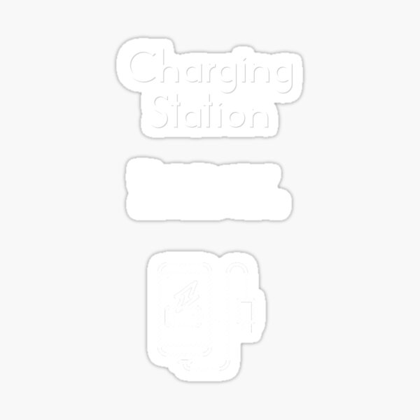 "Charging Station Sticker Set (White)" Sticker for Sale by ...