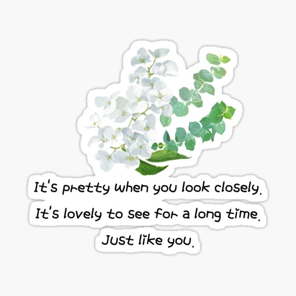 "just like you" Sticker for Sale by ChoandKim | Redbubble