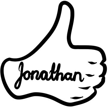 "Jonathan " Sticker for Sale by KingPantherStor | Redbubble